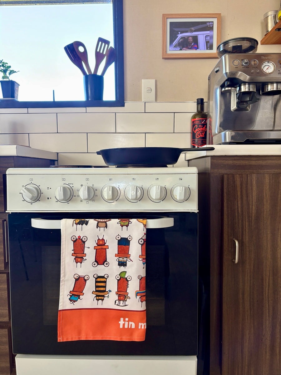 Tin Mania - Tea Towel – The Adventures of Tin Man | Tony Cribb