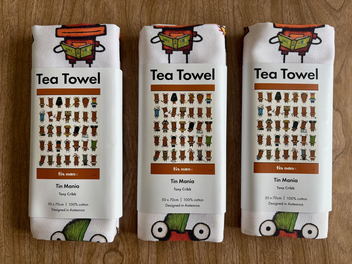 Tin Mania - Tea Towel – The Adventures of Tin Man | Tony Cribb