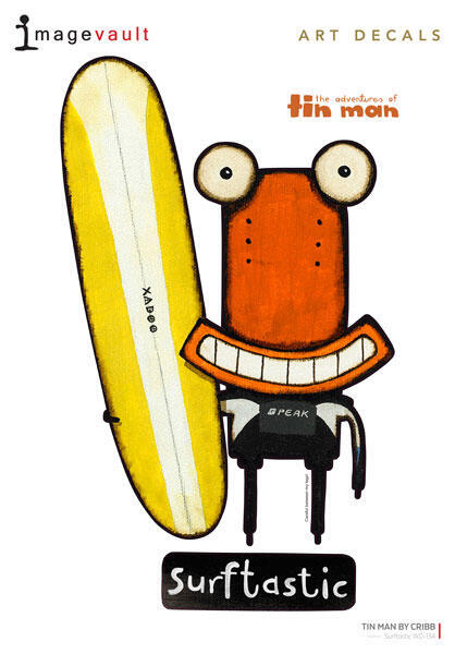 Surftastic Decal – The Adventures of Tin Man | Tony Cribb
