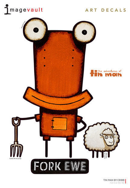 Fork Ewe Decal – The Adventures of Tin Man | Tony Cribb