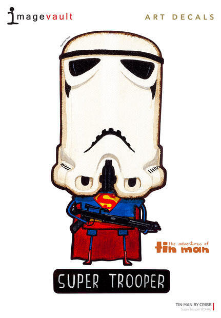 Super Trooper Decal – The Adventures of Tin Man | Tony Cribb