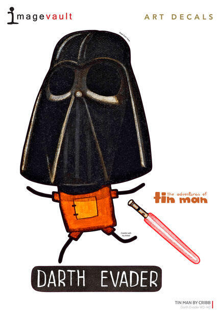 Darth Evader Decal – The Adventures of Tin Man | Tony Cribb