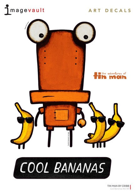 Cool Bananas Decal – The Adventures of Tin Man | Tony Cribb